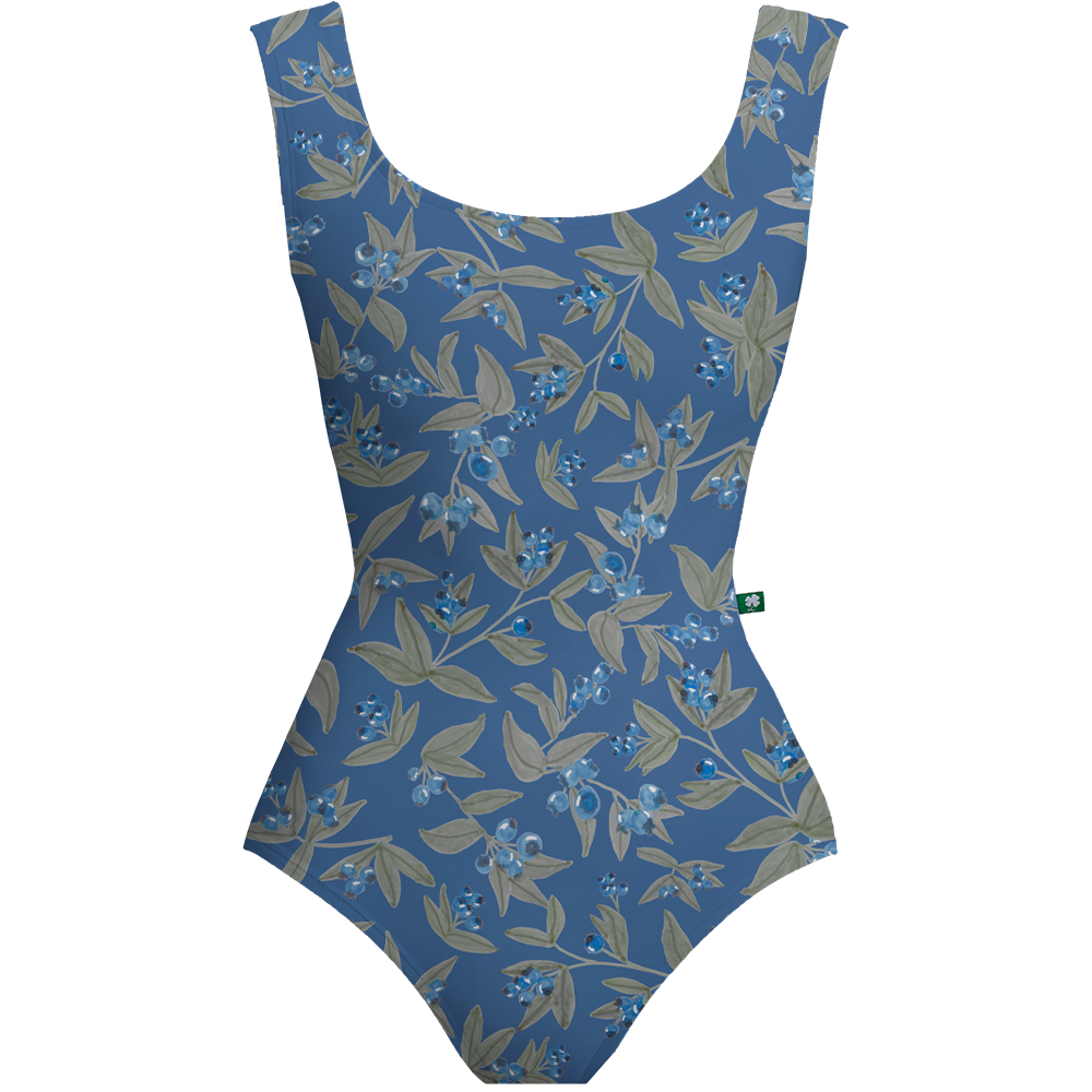 NAVY BLUEBERRIES CRESCENT - MADE TO ORDER – Luckyleo Dancewear