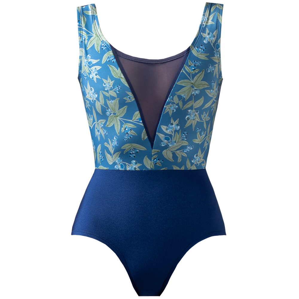 NAVY & NAVY BLUEBERRIES DART – Luckyleo Dancewear